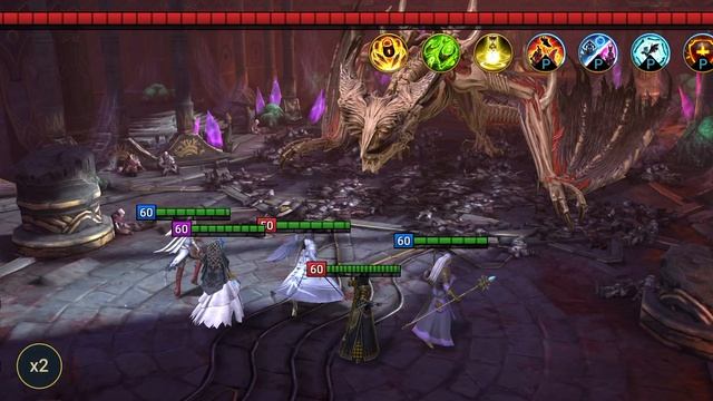 Eks Play #81. RAID: Shadow Legends. Прохождение 40  этажа! Босс: Древний дракон! Быстрая проходка