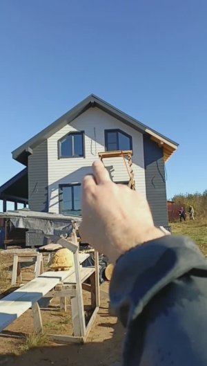 Каркасный дом в Агалатово. Автономная канализация СБМ Волгарь 5