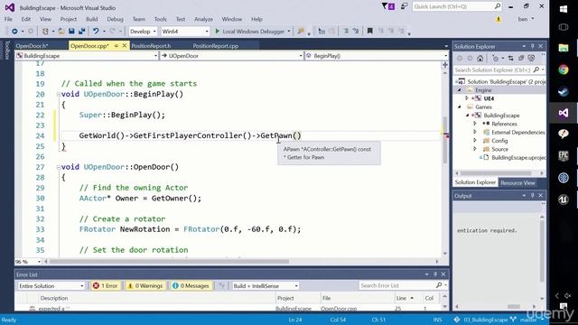 [Udemy UE4 C++] 067 Unreals PlayerController