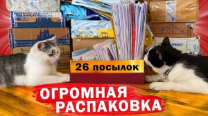 26 ПОСЫЛОК от ПОДПИСЧИКОВ! ЧТО в КОРОБКАХ? ОГРОМНАЯ РАСПАКОВКА А ну-ка давай-ка
