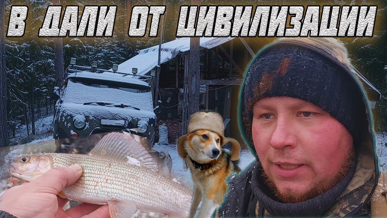 КАК ПОЙМАТЬ ХАРИУСА ПО ПЕРВОМУ СНЕГУ? ЖИВЕМ ДАЛЕКО В ТАЙГЕ. ЛЕСНОЙ БЫТ, ЗАГОТОВКА ДРОВ