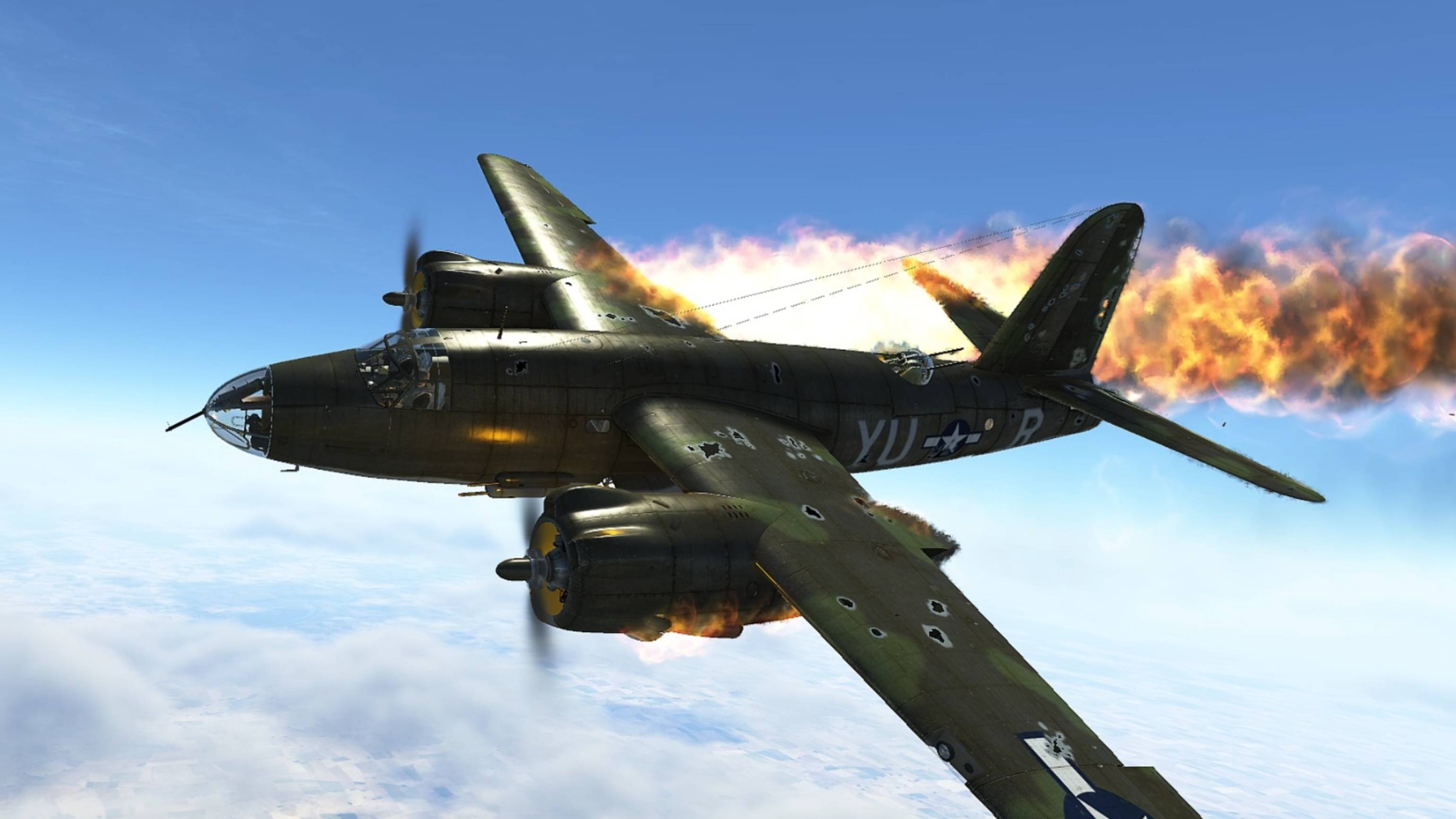 Fw190A5 против B-26 . Высотный перехват. VR