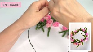 Венок на голову из синельной проволоки   DIY / Tutorial / Синельная проволока мастер класс