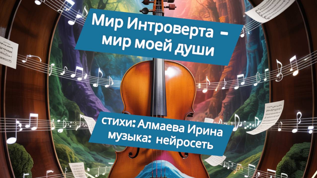 Мир Интроверта - мир моей души. Алмаева Ирина (стихи) + ИИ (нейросеть).