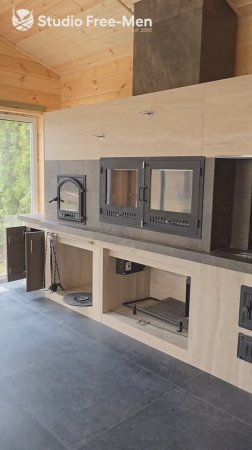 Масштабный барбекю комплекс от studio FREEMEN.