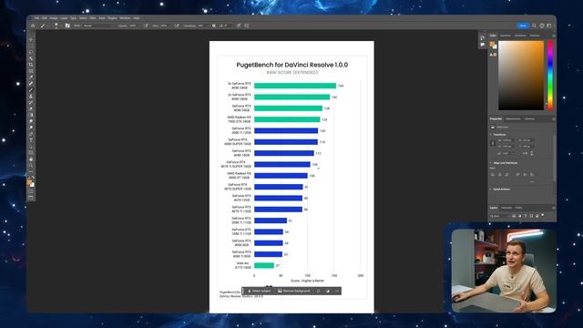 Nvidia AI против AMD AI в DaVinci Resolve... Кто выигрывает гонку искусственного интеллекта?