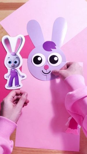 Собери и склей Зайчонка Скок ✂️🐰— аппликация для детей! — Цветняшки — head shoulders knees and toes