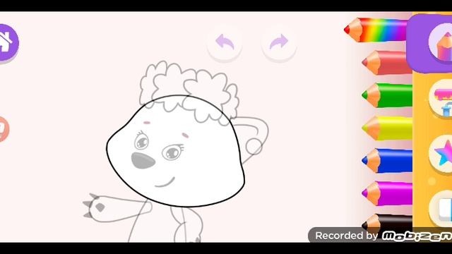 Детская рисовалка: все персонажи мультфильма Мими-мишки стали цветными и забавными