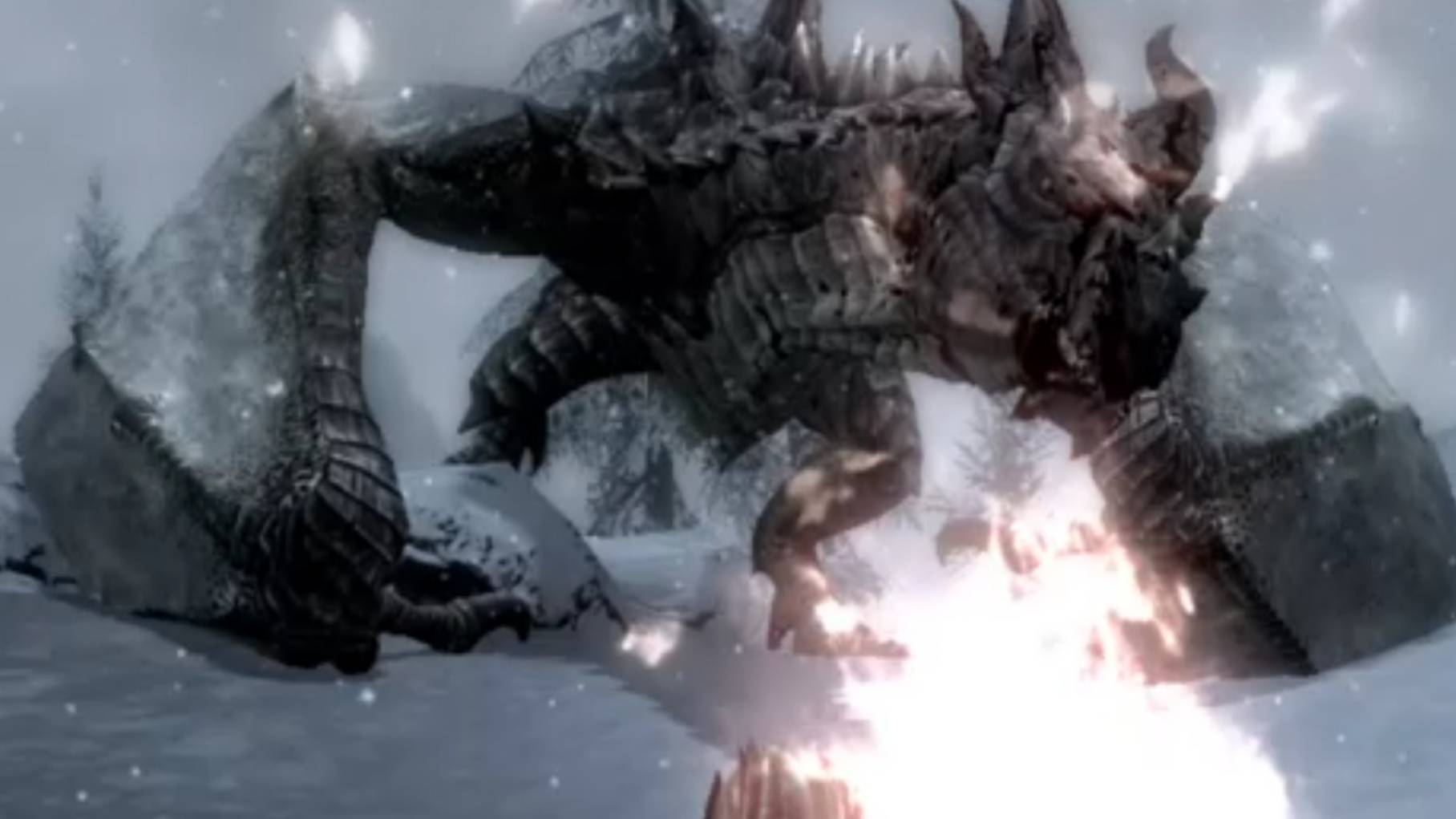 Skyrim Назойливый змей на горе