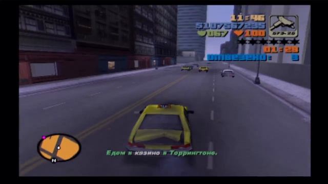 Grand Theft Auto III Работа Такси на пс2 2 Часть