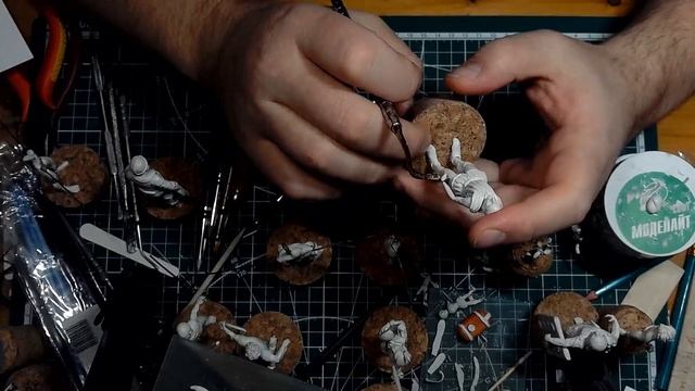 Процесс лепки солдатиков. Часть 6