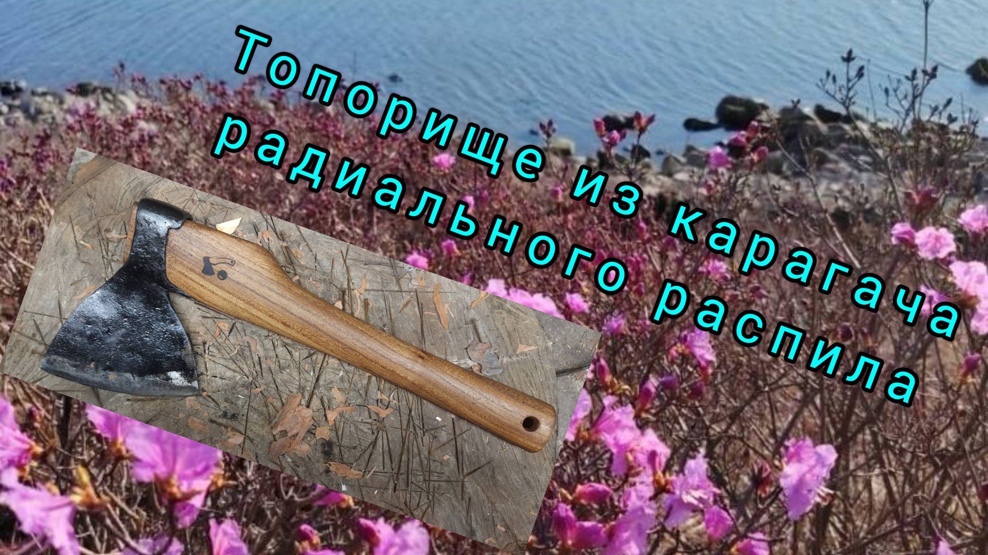 Топорище из карагача радиального распила