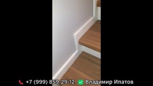 ✅ Отделка бетонной лестницы деревом, облицовка ДУБОМ, обшивка каркаса, услуги мастер плотник