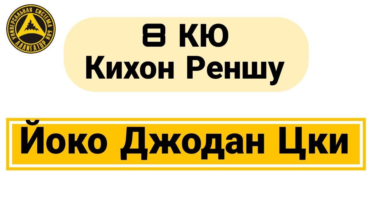 8 Кю Кихон Реншу: Йоко Джодан Цки