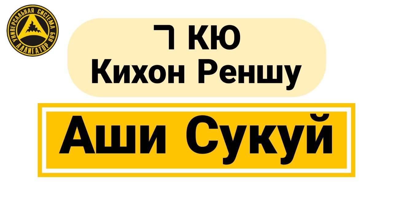 7 Кю Кихон Реншу: Аши Сукуй
