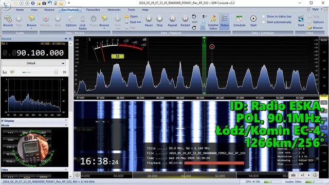 29.05.2024 13:38UTC, [Es], Radio ESKA, Польша, 90.1МГц, 1266км
