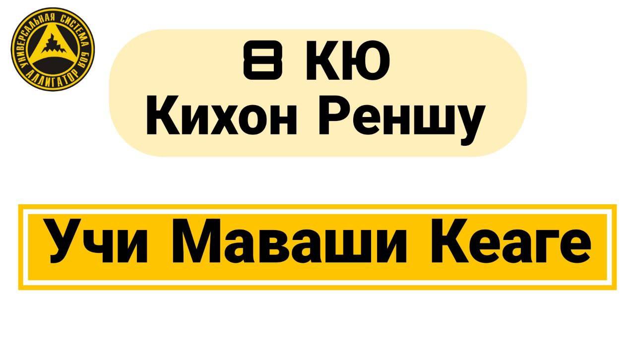 8 Кю Кихон Реншу: Учи Маваши Кеаге