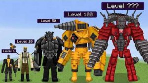 Эволюция каждого Бурильщика-Скибиди против случайных мобов! в Minecraft!