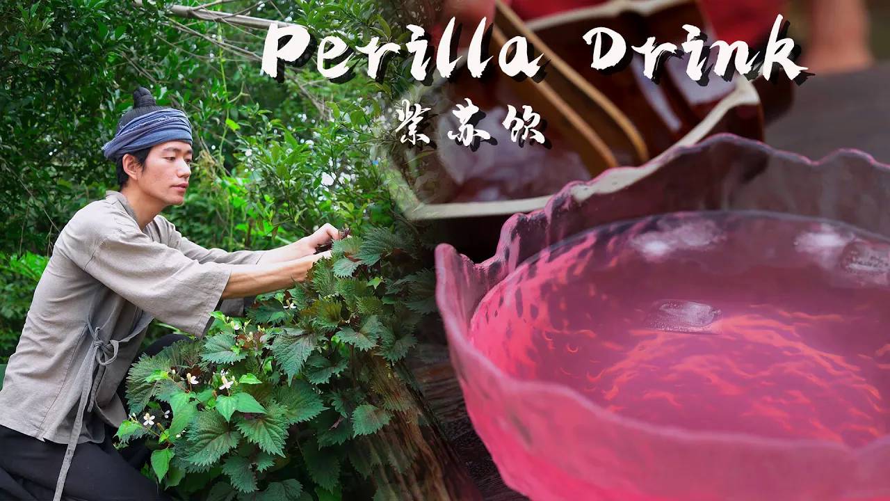 Recreate a Song Dynasty Summer Beverage： Perilla Drink - The Ancient Secret to Cool Off