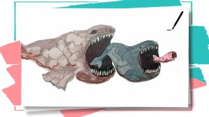 Как нарисовать Морского монстра Блупа / How  to draw Bloop