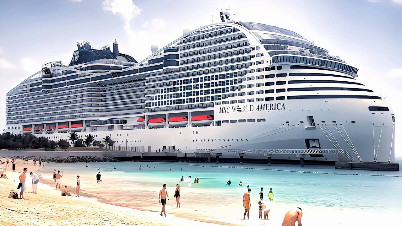MSC World America Cruise Ship Inaugural Sailing and Highlights (4K Tour & Vlog)