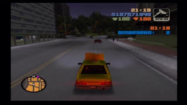 Grand Theft Auto III Работа Такси на пс2 3 Часть