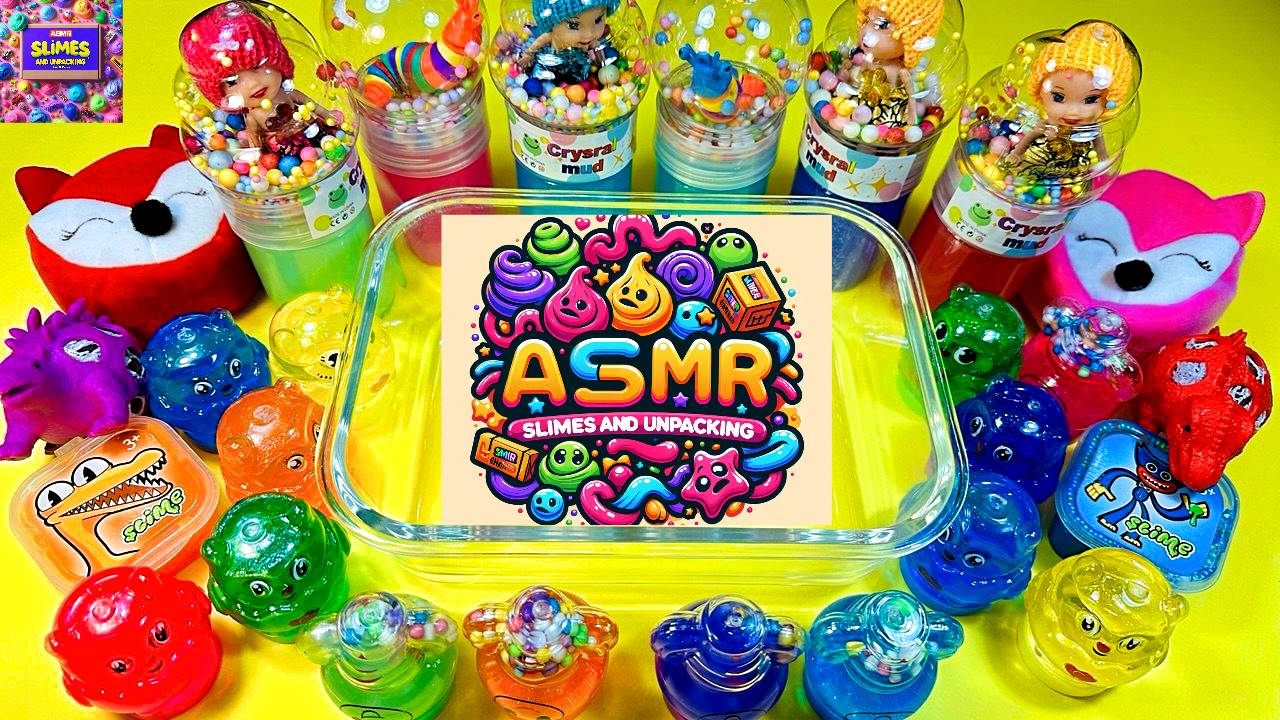 Слайм АСМР | Slime ASMR | микс слаймов | АСМР видео