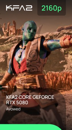 Avowed | KFA2 CORE GeForce RTX 5080 Black | 2160p (4K) разрешение