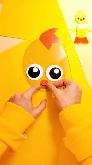 Сделаем Цыплёнка Пи вместе ✂️🐥 аппликация для детей! — Цветняшки — head shoulders knees and toes