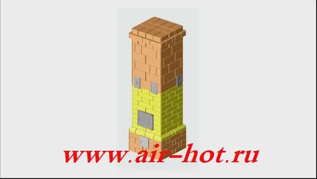 Малогабаритная печь П-1600 для дачи