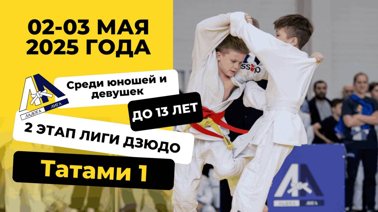 Т-1 II Этап Лига Дзюдо «ЛАДОГА» до 13 лет