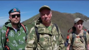 Массовое восхождение на г. Бештау в канун 80-ти летия Победы.