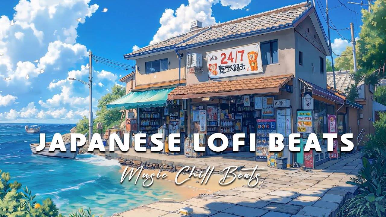Chill All Day with Japanese Lofi Beats - Sea Breeze Cafe Ambience for Mindful Moments, Lofi Chill 🎶