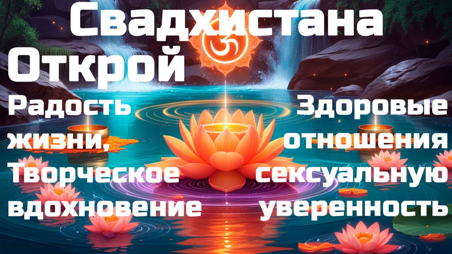 🕉️🧘Свадхистана Чакра. Виброакустическая коррекция Чакр. Джайгуру. 💻ВАУ  "Партнёр- Ол"(417 Hz)