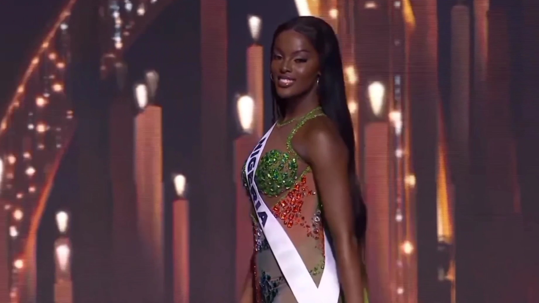 Нигерия Вечернее платье Мисс Вселенная 2024 Топ 12 Nigeria Miss Universe 2024 (73) Evening gown