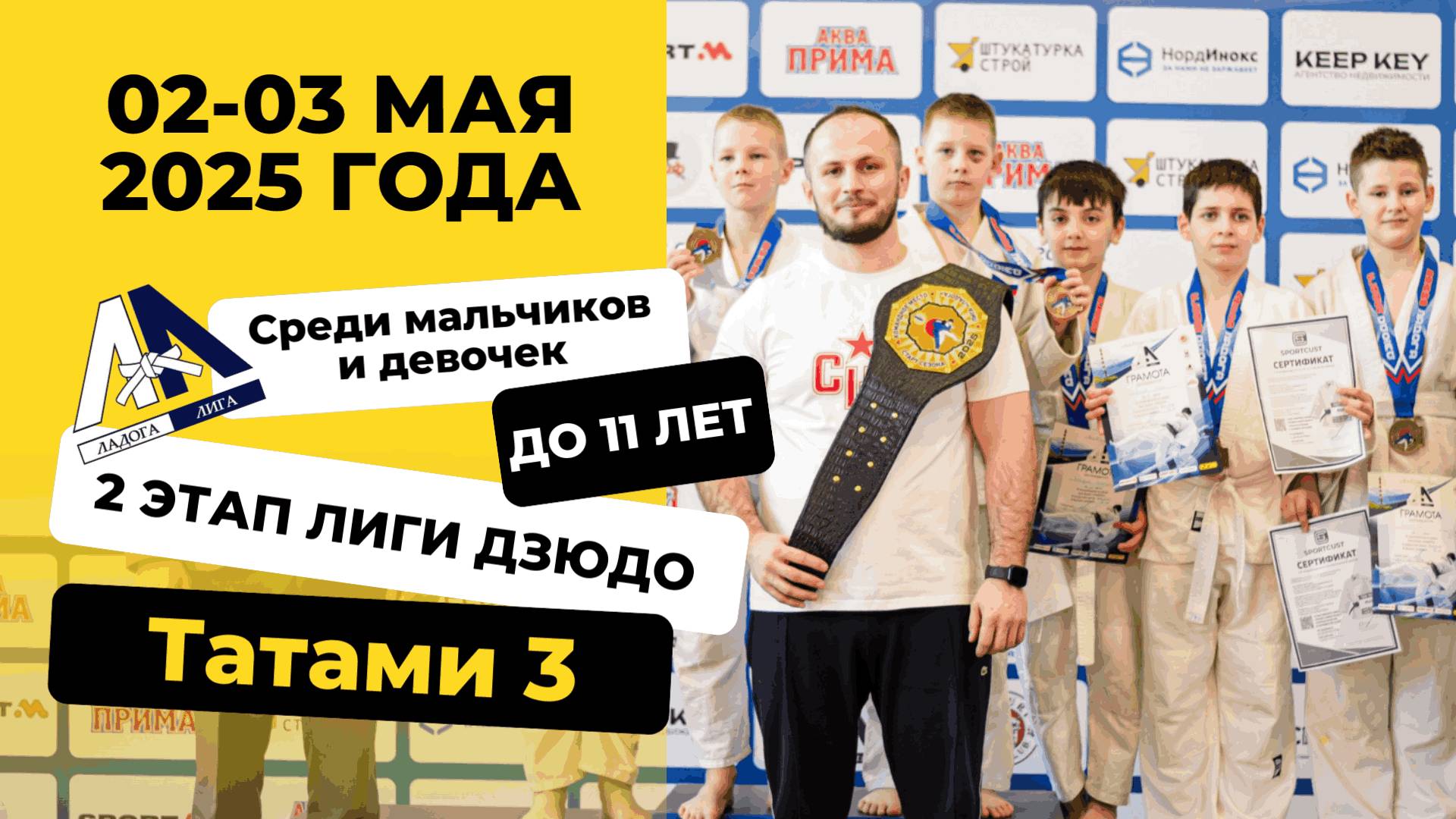 Т-3 II Этап Лига Дзюдо «ЛАДОГА» до 11 лет