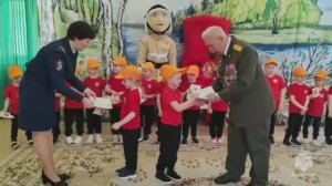 Курских дошколят приняли в дружину юных пожарных