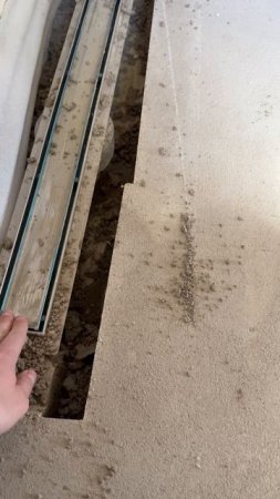 Небольшой недочет при заливке стяжки