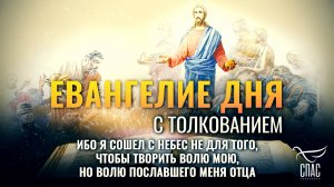 Ибо Я сошел с небес не для того, чтобы творить волю Мою, но волю пославшего Меня Отца/Евангелие дня