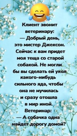 Клиент звонит ветеринару… анекдот дня! Ты знаешь кому отправить) юмор дня!