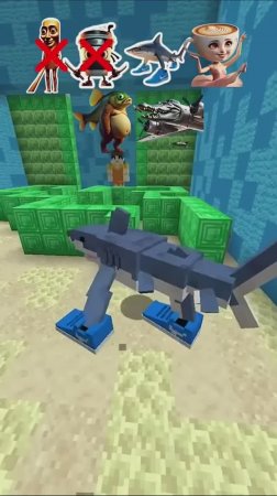 Проходим через лабиринт с Italian Brainrot Mobs в игре Minecraft #minecraft #italianbrainrot