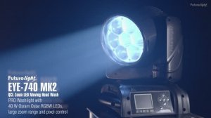 FUTURELIGHT EYE-740 MK2 QCL Zoom LED Moving Head Wash