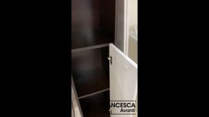 Пенал Francesca Eco 30 венге/белый (2дв. универсальный)