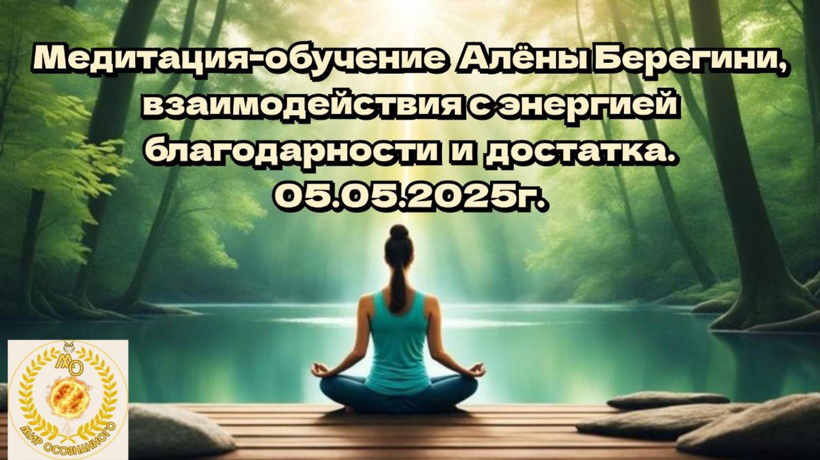 Медитация-обучение Алёны Берегини взаимодействия с энергией благодарности и достатка.