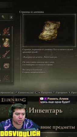 Страница из дневника ★ Elden Ring #eldenring #shadowoftheerdtree