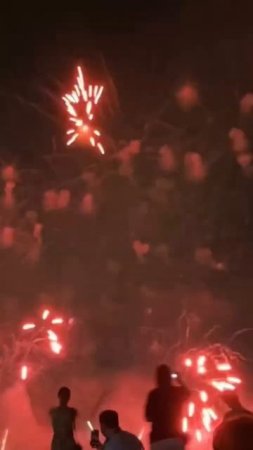 в августе в Братеевском каскадном парке прошел седьмой Международный фестиваль фейерверков
