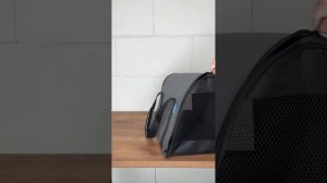 Сумка-переноска в мягком каркасе FLIP LOWCOST темно-серый. RICH BREED