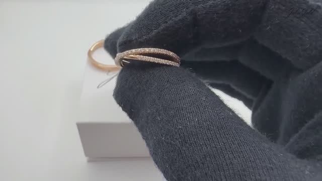 Пара обручальных колец из желтого золота с природными бриллиантами  «Тиноль Классик»