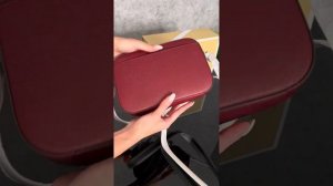 Распаковка сумки MICHAEL KORS Jet Set Large  Saffiano Leather Crossbody Bag (dark cherry)