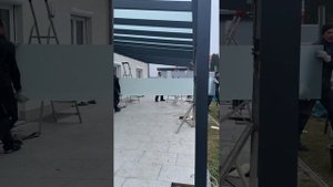 Установка террасы из стекла. Glasterrasse installieren LH терраса с